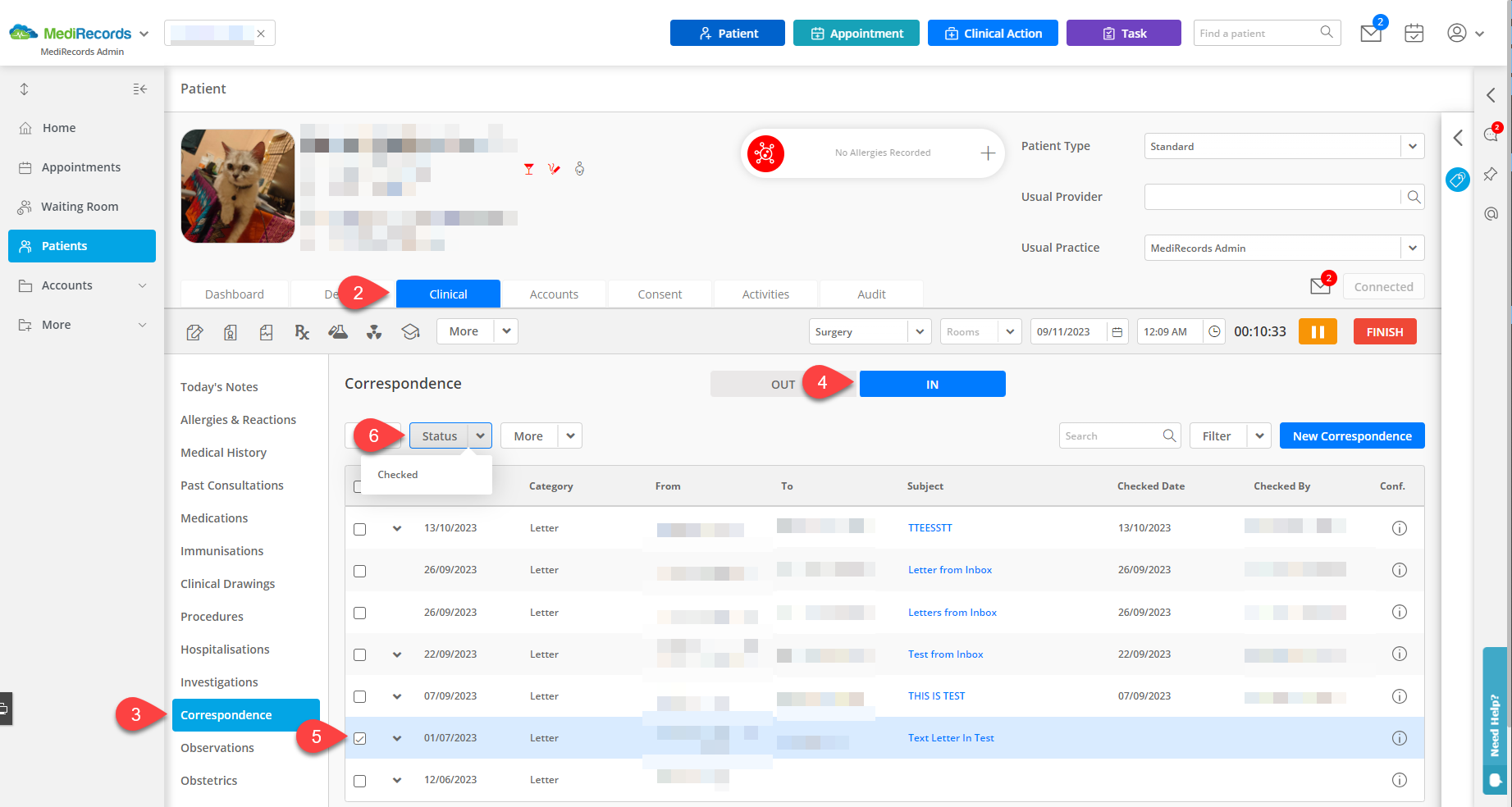 Correspondence In - Inbound Communications – Knowledge Base