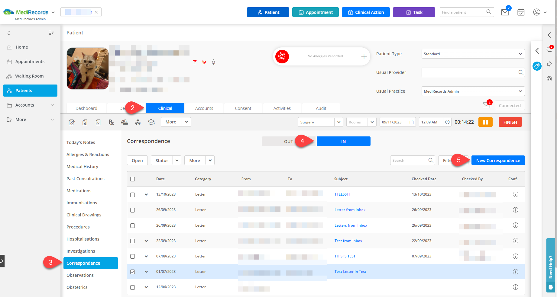 Correspondence In - Inbound Communications – Knowledge Base