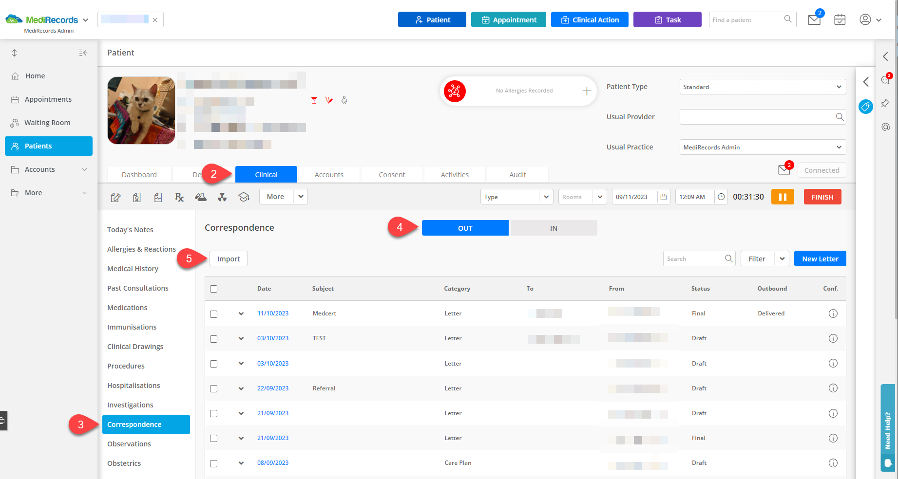 Correspondence Out - Outbound Communications – Knowledge Base