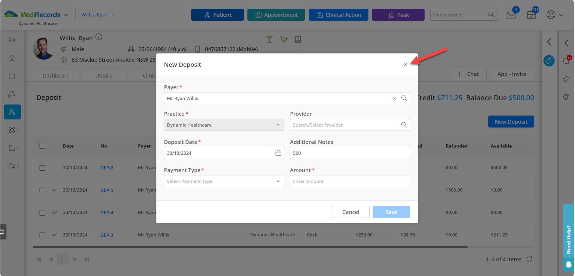 Deposit Management – Knowledge Base