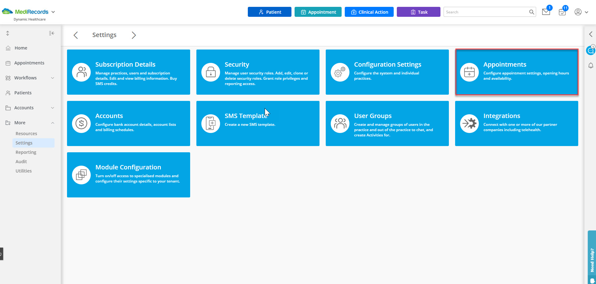 Appointment Settings: Practice & Provider Configuration – Knowledge Base