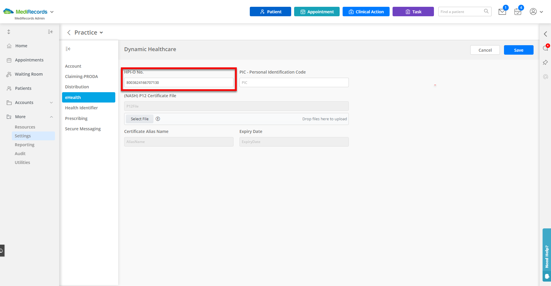eRx & Electronic Prescribing: Configuration – Knowledge Base