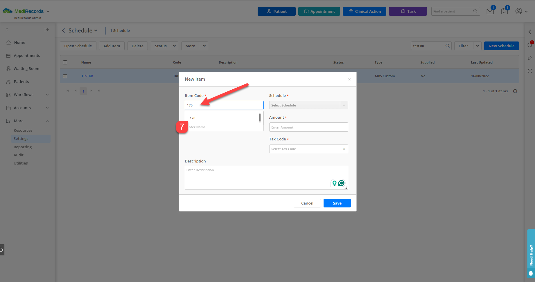 Fee Schedules & Custom Billing Items: Management – Knowledge Base