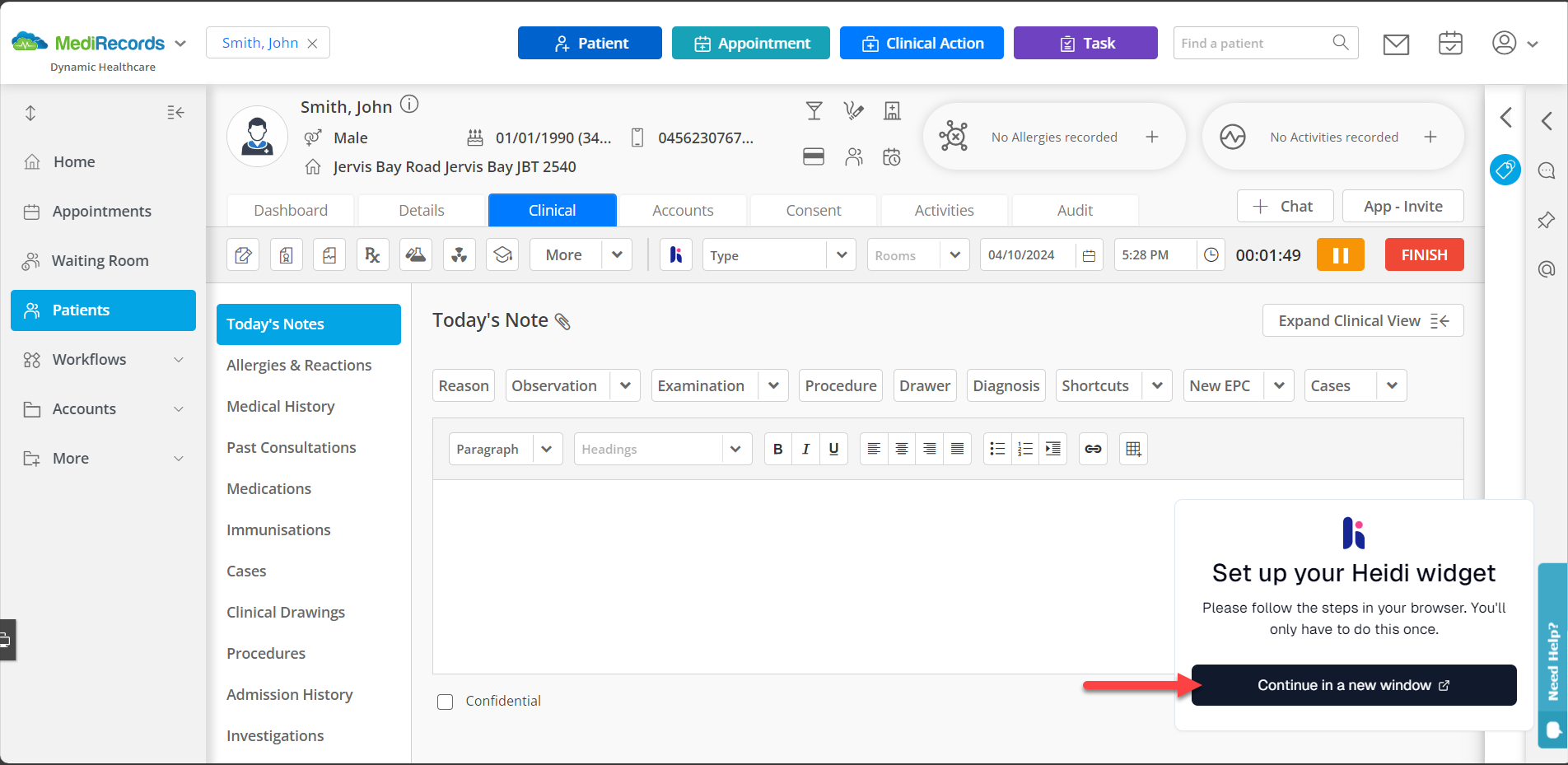 Heidi AI Scribe: Configuration & Quick Guide – Knowledge Base