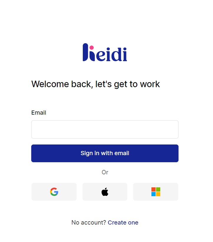 Heidi AI Scribe: Configuration & Quick Guide – Knowledge Base