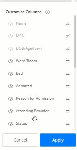 Admissions: The Admissions List, Admitting Patients, & Moving Patients – Knowledge Base