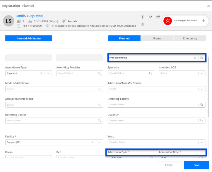 Admissions: The Admissions List, Admitting Patients, & Moving Patients – Knowledge Base