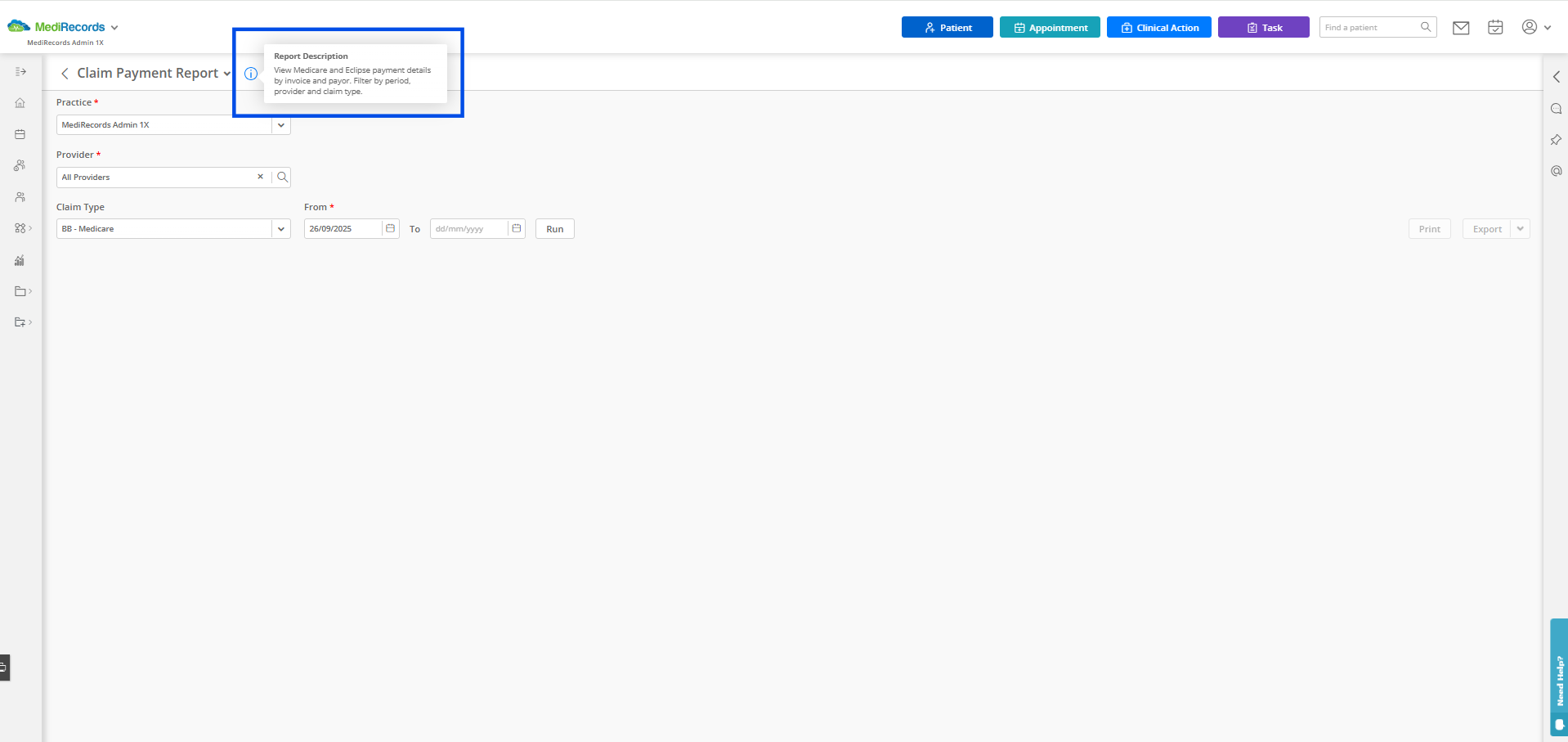 Claim Payment Report – Knowledge Base
