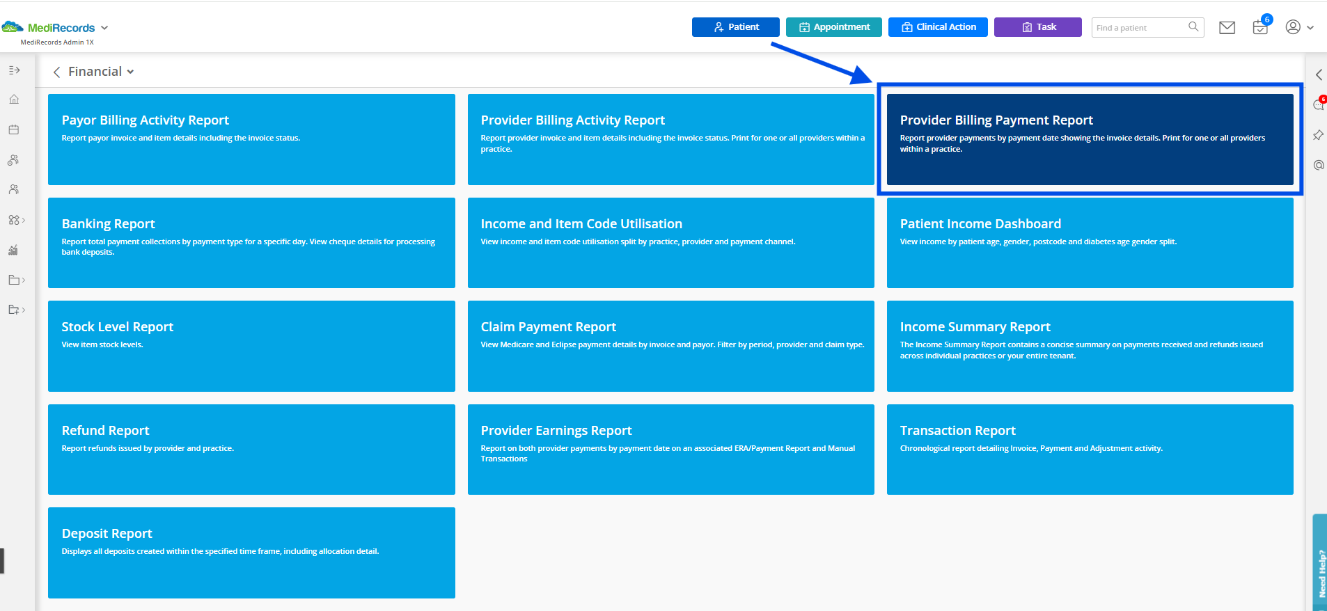 Provider Billing Payment Report – Knowledge Base