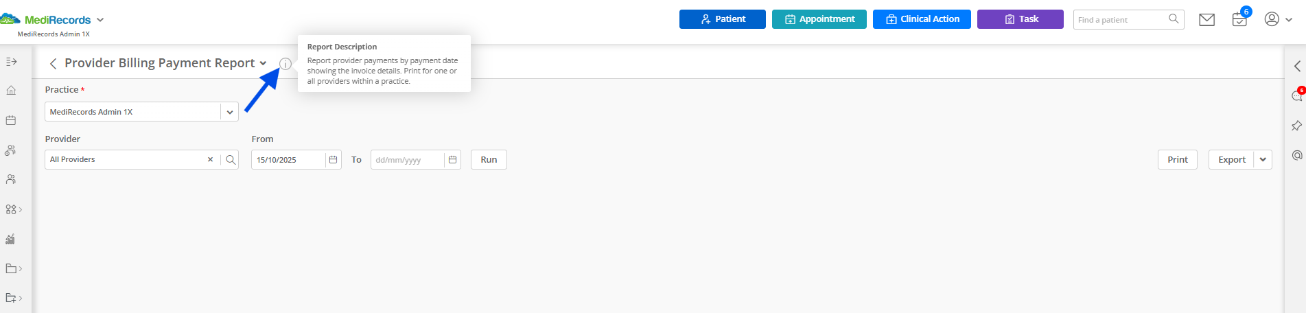 Provider Billing Payment Report – Knowledge Base