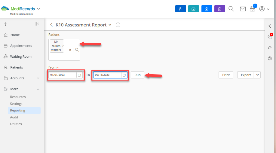 K10 Assessment Report – Knowledge Base