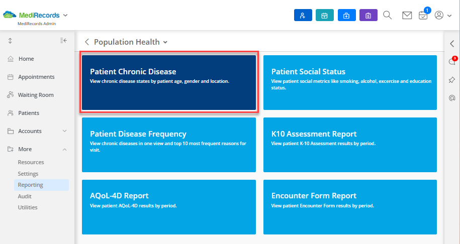 Patient Chronic Disease Report – Knowledge Base