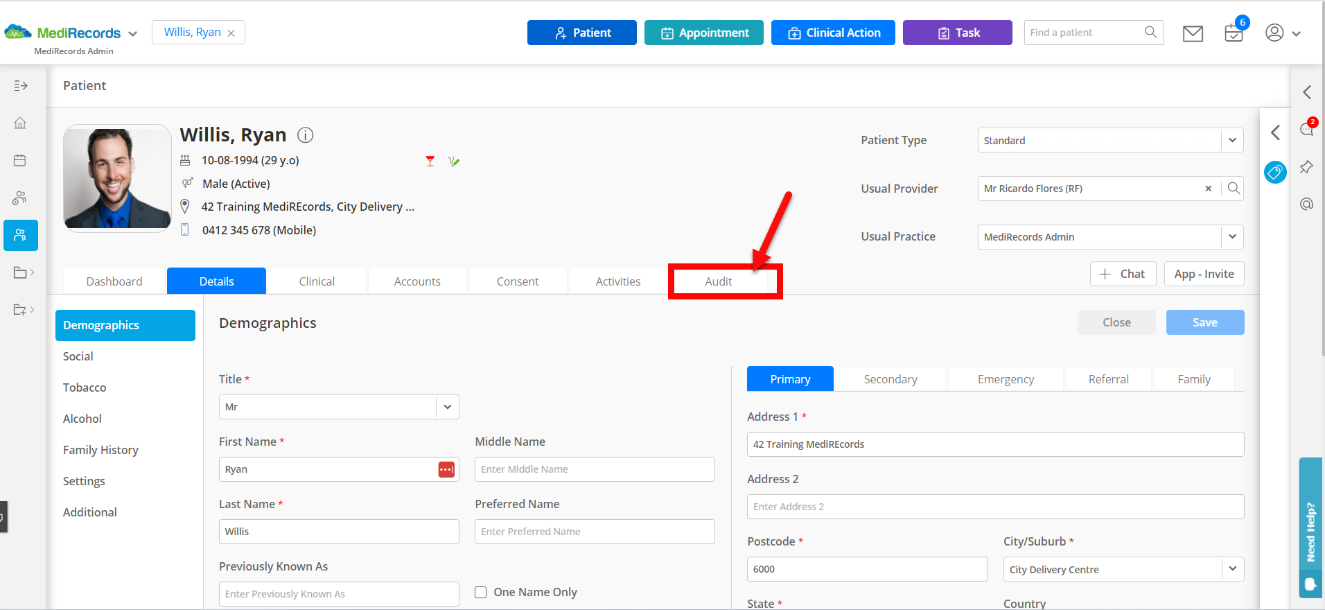 Patient Audit – Knowledge Base